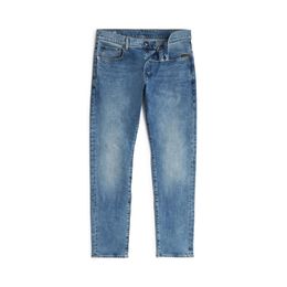 G-Star Raw 5-Pocket-Jeans G-STAR "3301 Regular Tapered Jeans", Damen, Gr. 26, Länge 32, lt indigo aged, Obermaterial: 2% Elasthan, Jeans 5-Pocket-Jeans