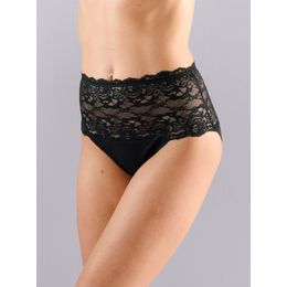 w&auml;schepur Taillenslip W&Auml;SCHEPUR, Damen, Gr. 38, 2 Stk., schwarz, 95% Baumwolle, 5% Elasthan, Spitze am Bund:10% Elasthan, 90% Polyamid, Unterhosen Taillenslip