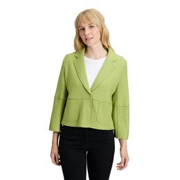 Jackenblazer Betty Barclay "Damen mit Reverskragen", Damen, Gr. 40, gr&uuml;n (fresh moss), Flanell, Obermaterial: 60% Viskose, 40% Wolle, l&auml;ssig geschnitten normal, Blazer