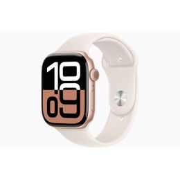 Apple Watch Series 10 (2024) GPS 46 mm - Aluminium Ros&eacute;gold - Sportarmband Polarstern