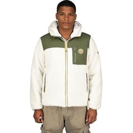 Geographical Norway Fleecejacke "Terpa" in Creme - 67% | Gr&ouml;&szlig;e XL | Herren-pullover-sport