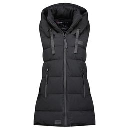 Geographical Norway Steppweste "Dolbar" in Schwarz - 69% | Gr&ouml;&szlig;e XXL | Damenjacken