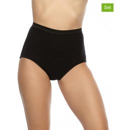 COTONELLA 2er-Set: Pantys in Schwarz - 50% | Gr&ouml;&szlig;e XL | Damen-unterteile