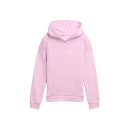 Tom Tailor Mädchen Hoodie Sweatshirt mit Logo-Print, lila, Uni, Gr. 152