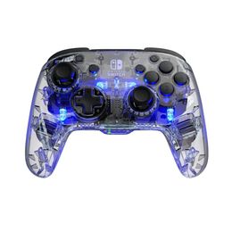 Controller "Afterglow Deluxe, NS, Transparent", B:13,6cm H:7,2cm T:15,6cm, transparent, PDP - PERFORMANCE DESIGNED PRODUCTS, Spielecontroller