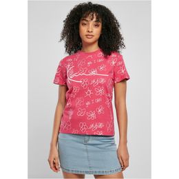 Karl Kani Damen Langarmshirt "Karl Kani Damen Signature Flower Tee"pink, Gr. XS, gebl&uuml;mt, 100% Baumwolle, Shirts