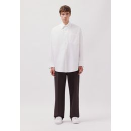 Herren Kurzarmhemdwei&szlig;, Gr. XL, STUDIO SEIDENSTICKER, unifarben, 100% Baumwolle, Hemden, Oversized 1/1 Kentkragen Uni