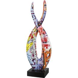 Dekofigur, B:13cm H:36cm T:8,5cm, bunt, CASABLANCA BY GILDE, Kunstharz, Wohnzimmer, Dekofiguren, "Skulptur Flame Street Art"