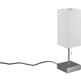 Schreibtischlampe "Ole", 1, H: 35cm, 1 Stk., grau, REALITY LEUCHTEN, Leuchten, Nachttischlampe Zugschalter USB-C Lademöglichkeit exkl 1xE27 max 25W