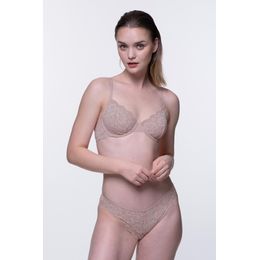 Dorina Damen B&uuml;gel-BH "Rosa", Gr. 75, schwarz, Microtouch, Obermaterial: 90% Polyamid, 10% Elasthan, BHs, Cups aus Spitze, Netzstoff