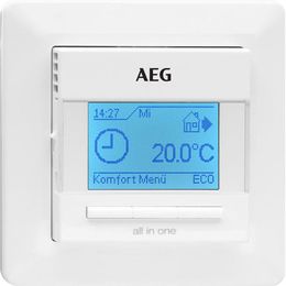 Stiebel Eltron Raumthermostat "RTU-TC Elektronischer Raumtemperaturregler", weiß, Raumthermostate, Touch-Screen, weiß