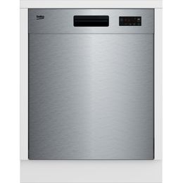 Beko Unterbaugeschirrspüler "BDUN15430X", B:59,8cm H:81,8cm T:57cm, silber, Geschirrspüler, Selbsttrocknung —- automatische Türöffnung
