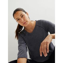 Catamaran Damen Trainingsshirt "Sportshirt", grau, Gr. 44, meliert, unifarben, 95% Polyester, 5% Elasthan, Shirts