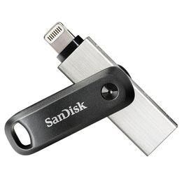 Sandisk USB-Stick "iXpand Go, 256GB, USB 3.0", 256GB GB, silber, USB-Sticks