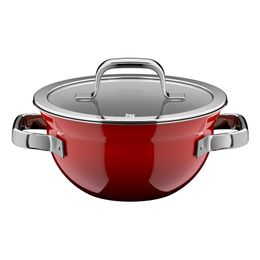 WMF Kochtopf "Fusiontec Mineral Pro", 2,3 l + &Oslash; 20cm + H&ouml;he 14,7cm, rot, T&ouml;pfe, runde Form, kratzfest, w&auml;rmereduzierende Hohlgriffe, Made in Germany