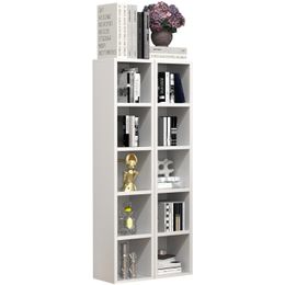 Standregal Vcm, B:20cm, weiß, Wohnzimmer, Regale, "Holz CD DVD Stand Aufbewahrung Deko Regal Megosa S"