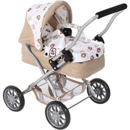 Bayer Chic 2000 CHIC2000 Kinder Puppenwagen "Smarty, Mini-Kuschelwagen", rosa, Kunststoff, Metall, Stoff, B:56cm H:56cm T:56cm, Puppenwagen, mit herausnehmbarer