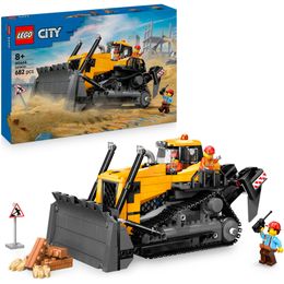 Lego Kinder Konstruktionsspielsteine "Gelber Bulldozer (60466), Lego City", bunt, Kunststoff, Spielbausteine, Made in Europe