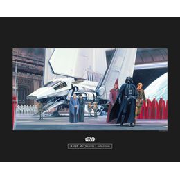 Komar Bild "Star Wars Classic RMQ Death Star Shuttle Dock", B/H/T: 50cm x 40cm, Star Wars, 1 Stk., bunt, Wohnzimmer, Bilder, Wandbild zur Dekoration