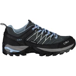 CMP Damen Wanderschuh "RIGEL LOW WMN TREKKING SHOE WP", Gr. 41, grau, Leder, Textil, Schuhe, wasserdicht