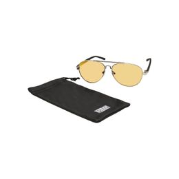 Urban Classics Damen Sonnenbrille "Urban Classics Unisex Sunglasses Mumbo Mirror UC"silber, orange, Sonnenbrillen