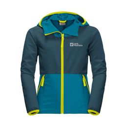 Jack Wolfskin Herren Softshelljacke "TURBULENCE B", blau, Gr. 140, OBERSTOFF 100% POLYESTER FUTTER 100% POLYESTER, Jacken