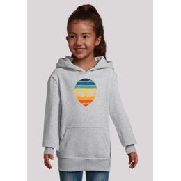 F4NT4STIC Jungen Kapuzenpullover "Alien Sonnenuntergang Retro"erdgrau, Gr. 146, Obermaterial: 65% Baumwolle, 35% Polyester, Pullover, Premium Qualit&auml;t