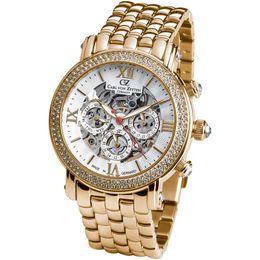Carl von Zeyten Damen Multifunktionsuhr "Kniebis", gold, Armbanduhren, Armbanduhr, Damenuhr, Automatikuhr, Made in Germany, Datum