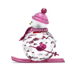 Swarovski Weihnachtsfigur "Deko Kristall Sammelfigur Holiday Cheers Dulcis Schneemann", B/H/T: 4,56cm x 5,7cm x 5,62cm, Schneemann, wei&szlig;, Metall,