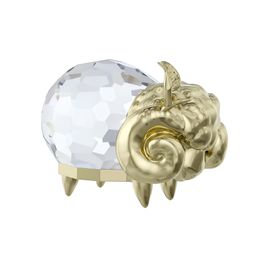 Swarovski Dekofigur "Kristallfigur Sammelfigur Zodiac Widder", B/H/T: 2,6cm x 4cm, wei&szlig;, Metall, Swarovski Kristall, B:2,6cm H:4cm, Dekofiguren,