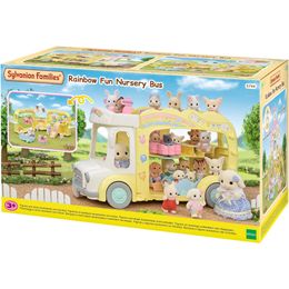 Kinder Spielzeug-Bus "Erlebniskindergarten Bus Regenbogen (5744)", bunt, Sylvanian Families, Kunststoff, Spielzeugfahrzeuge