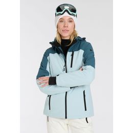 Killtec Damen Winterjacke "KSW 435 WMN SKI JCKT", blau, Gr. 42, Obermaterial: 100% Polyester, Jacken, Wasserabweisend & Winddicht & Atmungsaktiv
