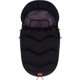 fillikid Kinder Fu&szlig;sack "Nuptse Gr.0 Winterfu&szlig;sack, schwarz", schwarz, Obermaterial: 100% Polyester. F&uuml;llung: 100% Polyester. Innenseite: 100%