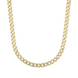 Amor Damen Panzerkette, Silber 925 (Sterlingsilber), L: 50 B: 5,3mmgelbgoldfarben, Silber 925 (Sterlingsilber), B:5,3mm, Halsketten