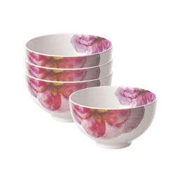Villeroy & Boch VILLEROY & BOCH Schale "Bols Rose Garden 470 ml 4er Set bunt", bunt, Schüsseln