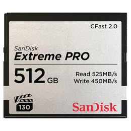 Sandisk Speicherkarte "CFast Extreme Pro 2.0", 512 GB, grau, Speicherkarten