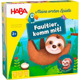 Haba Kinder Spielesammlung "Meine ersten Spiele - Faultier, komm mit", bunt, Holz, Metall, Pappe, Polyester, Spiele