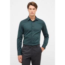 Eterna Herren Langarmhemd "SLIM FIT", gr&uuml;n, Gr. 39, Satin, 100% Baumwolle, Hemden, NON IRON (b&uuml;gelfrei)