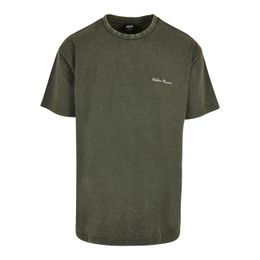 Urban Classics Damen T-Shirt "Urban Classics Herren Oversized Small Embroidery Tee"bottlegr&uuml;n, Gr. S, unifarben, 100% Baumwolle, Shirts