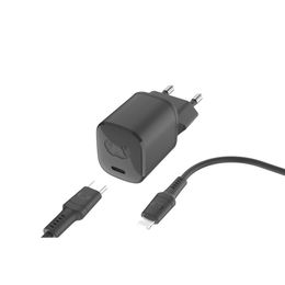 FRESH ́N REBEL Schnelllade-Ger&auml;t "USB-C Mini Charger PD 20W, Apple Lightning-Kabel 2 m", B:3,57cm H:3,4cm T:7,42cm, grau, Ladeger&auml;te
