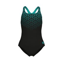 arena M&auml;dchen Badeanzug "GIRL'S arena KIKKO V SWIMSUIT SWIM PRO BACK f&uuml;r M&auml;dchen", schwarz, Gr. 140, Obermaterial: 80% Polyamid, 20% Elasthan,