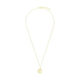 Amor Damen Kette mit Anh&auml;nger "Lebensbaum", Silber 925 (Sterlingsilber), L: 45 B: 1,3mm, gold, Silber 925 (Sterlingsilber), B:1,3mm, Halsketten, mit
