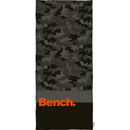 Strandtuch Bench., B:80cm L:180cm, grau, Velours, Obermaterial: 100% Baumwolle, Handt&uuml;cher, "Bench", mit dekorativem "Bench" Schriftzug