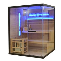 Sanotechnik Sauna "LUXOR 2", Saunaofen, integrierte Steuerung, 6 kWholz, Saunen, inkl. Salzsteine und Saunaofen