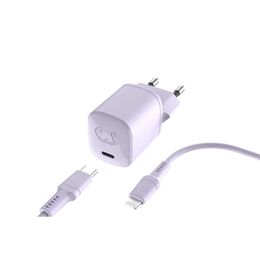 FRESH ́N REBEL Schnelllade-Ger&auml;t "USB-C Mini Charger PD 20W, Apple Lightning-Kabel 2 m", B:3,57cm H:3,4cm T:7,42cm, lila, Ladeger&auml;te