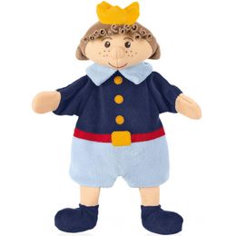 Sterntaler Kinder Handpuppe "Prinz", blau, Polycotton, Softvelour, H:30cm, Puppen