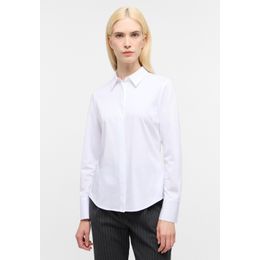 Eterna Damen Hemdbluse "FITTED", wei&szlig;, Gr. 36, 58% Baumwolle, 42% Polyester, Blusen, EASY IRON (b&uuml;gelleicht)