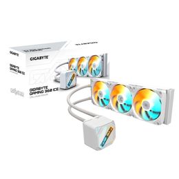 Gigabyte Geh&auml;usel&uuml;fter "GAMING 360 ICE Fl&uuml;ssigkeitsk&uuml;hler f&uuml;r CPU - 3x120 mm ARGB-L&uuml;fter, Schi", B:26cm H:14,9cm T:46,8cmohne farbbezeichnung,