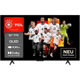 TCL QLED-Fernseher "55P71KX1", 55 ′′, schwarz, Fernseher, Multi-HDR, Dolby Vision, Smart TV, Airplay2, Dolby Atmos, Game Master