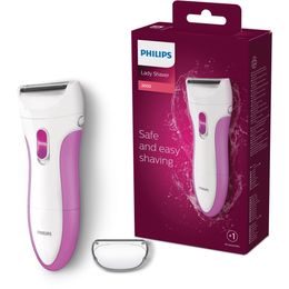Philips Elektrokörperrasierer "SatinShave Essential HP6341/00", rosa, B:19,2cm H:5,3cm T:9,2cm, Elektrorasierer, Rasierer mit einer Scherfolie für